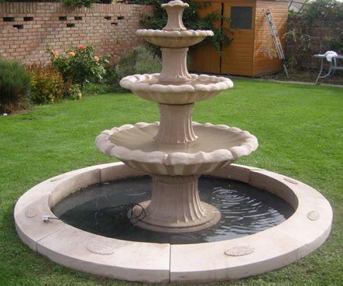 In Ground Easy Assembly Fountains - Stone Garden Fountains & Garden ...