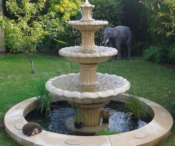 In Ground Easy Assembly Fountains - Stone Garden Fountains & Garden ...