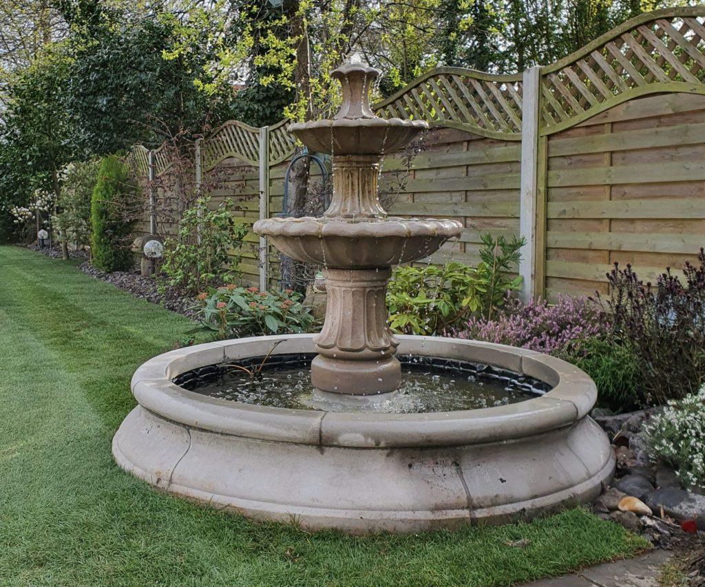 2 Tiered Barcelona Fountain, Small Cambridge Double Pool Surround ...