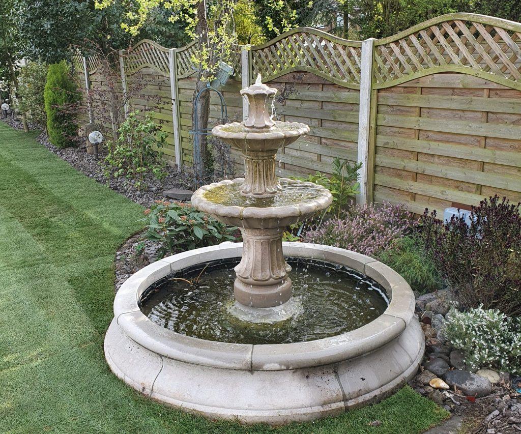 2 Tiered Barcelona Fountain, Small Cambridge Double Pool Surround ...