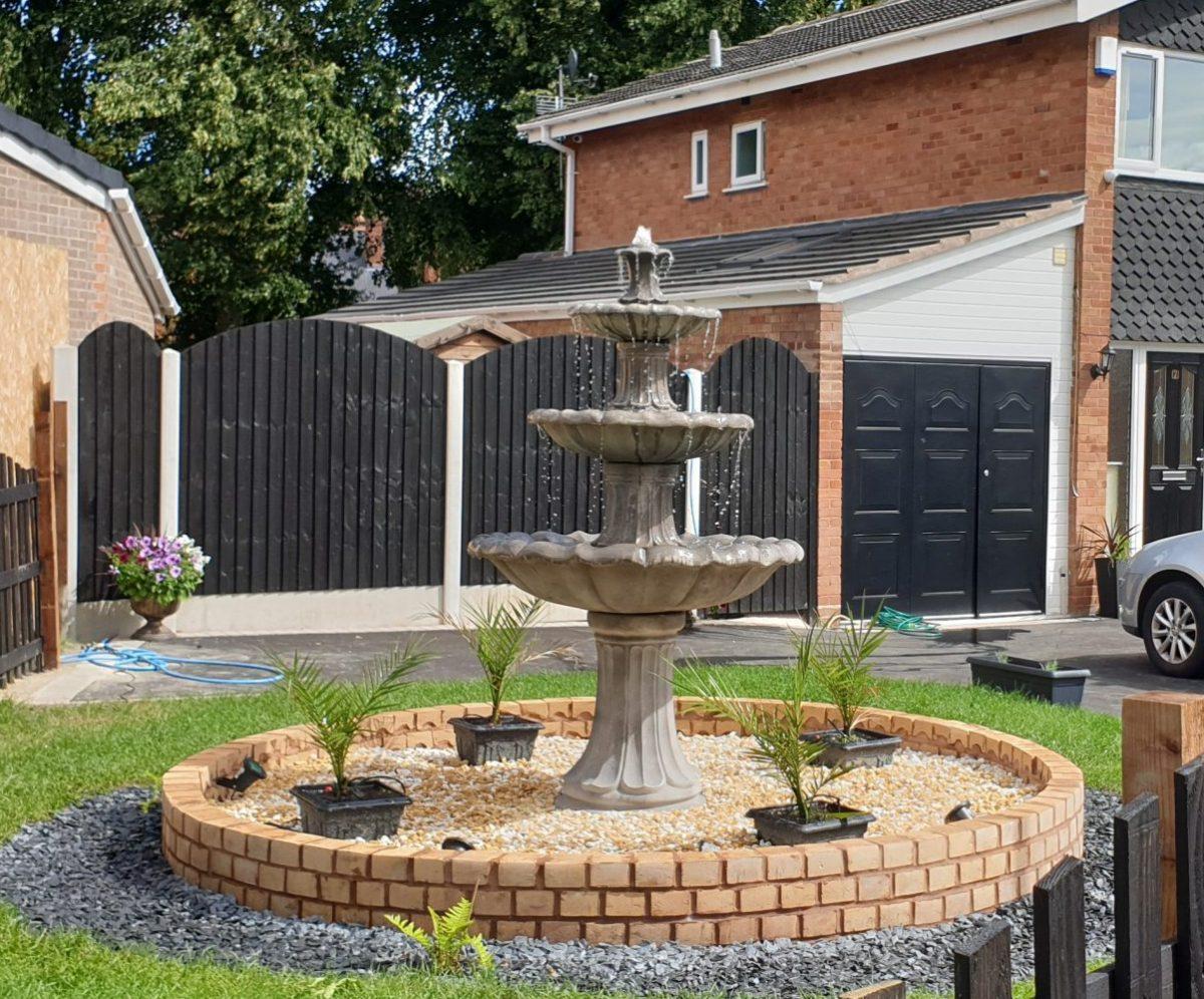 Large Regis Ball Fountain - Stone Garden Fountains & Garden Water ...