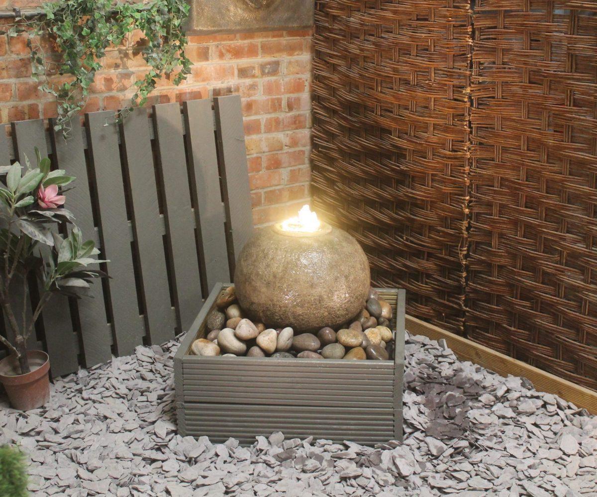 Circle Drive Way Patio Fountain | Small Self Contained Water Features