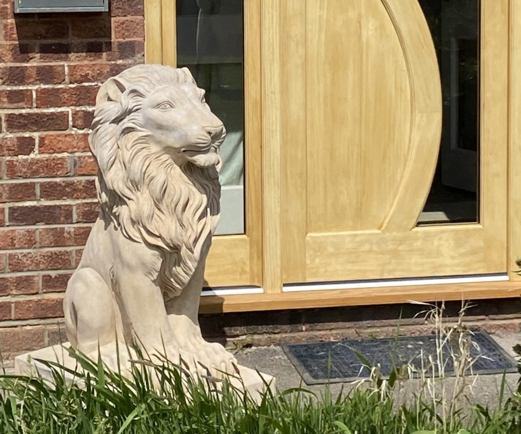 Pair of Large Samson lions - Stone Garden Fountains & Garden Water ...