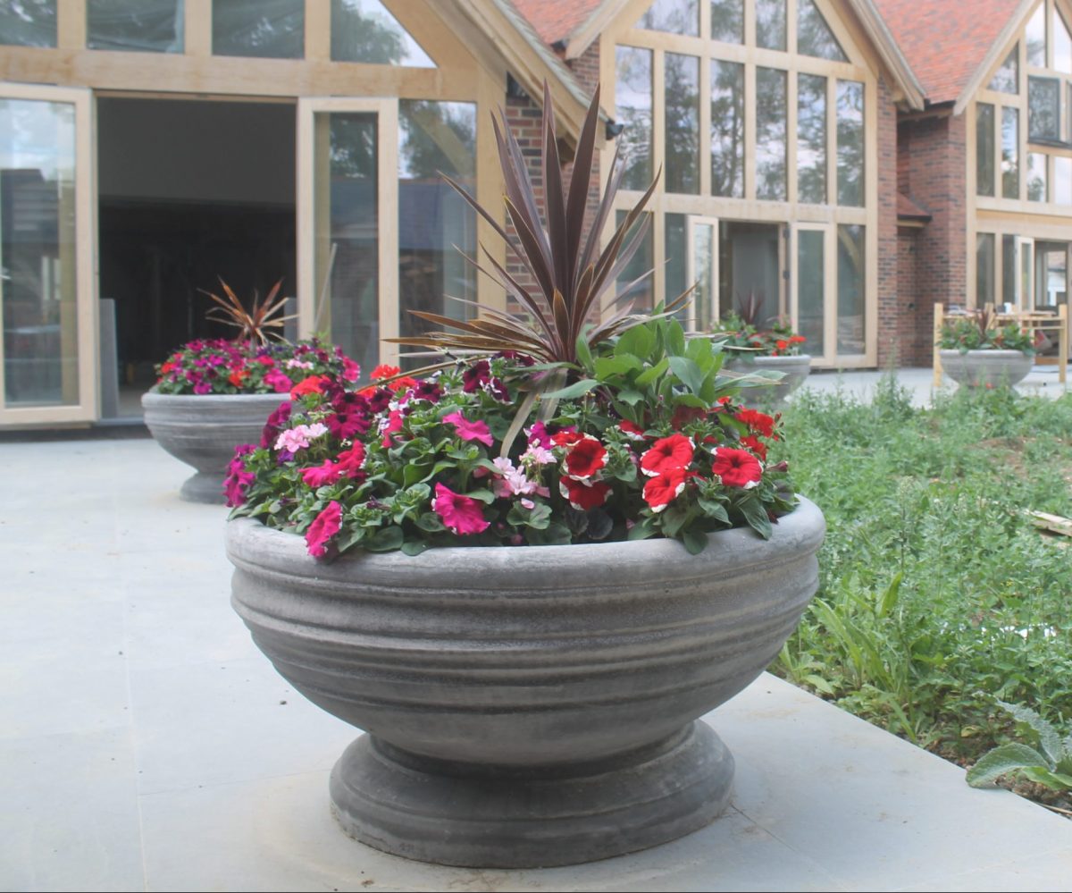 Dorchester planting tub pot - Stone Garden Fountains & Garden Water ...