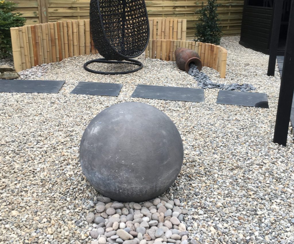 Large Ball Sphere - Stone Garden Fountains & Garden Water Features in UK