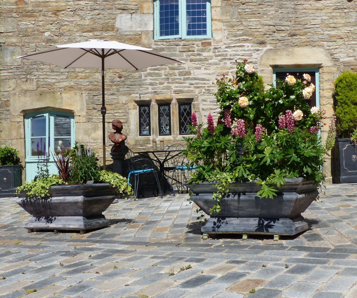 Pair of Large Georgian Style Troughs - Stone Garden Fountains & Garden ...