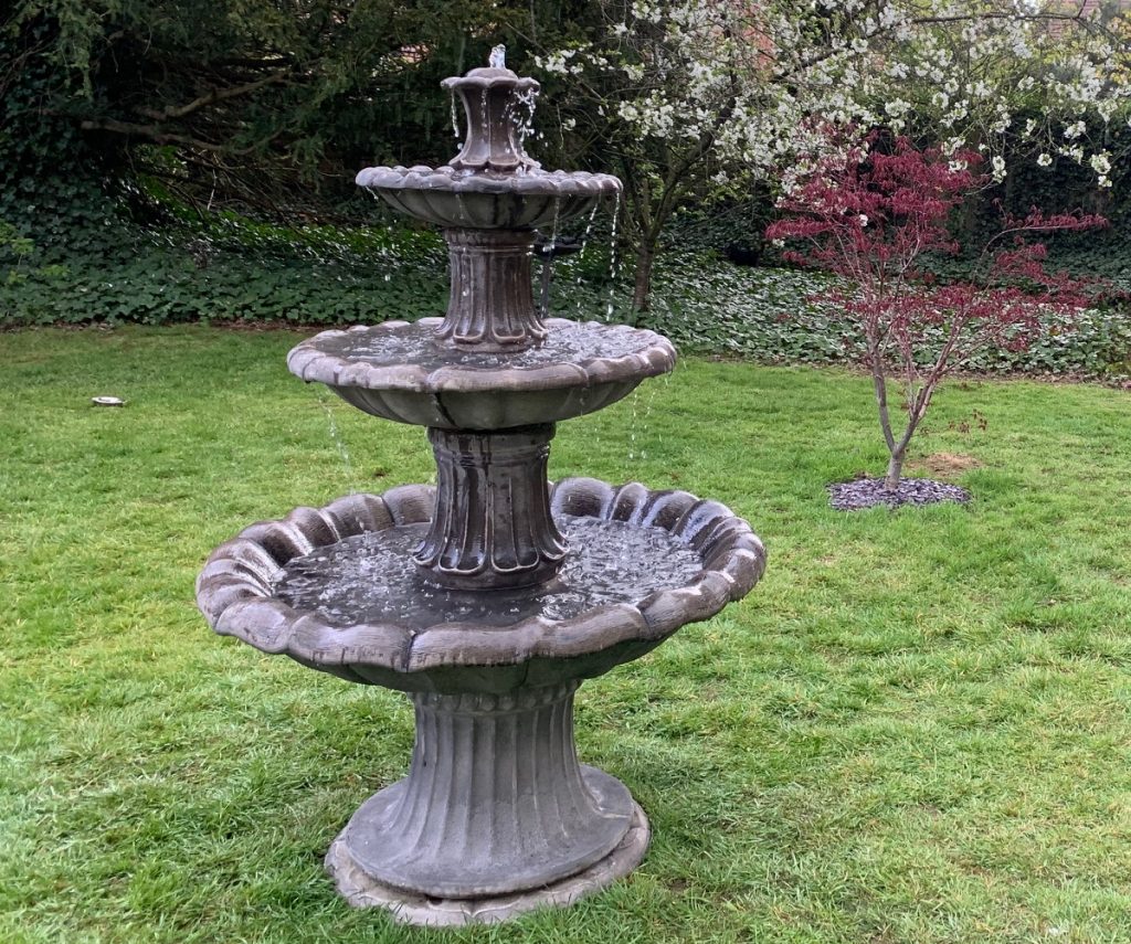 Medium 3 Tiered Barcelona Fountain - Stone Garden Fountains & Garden ...