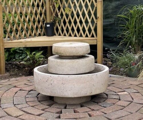 Chalfont Mill stone fountain single or double stack - Stone Garden ...