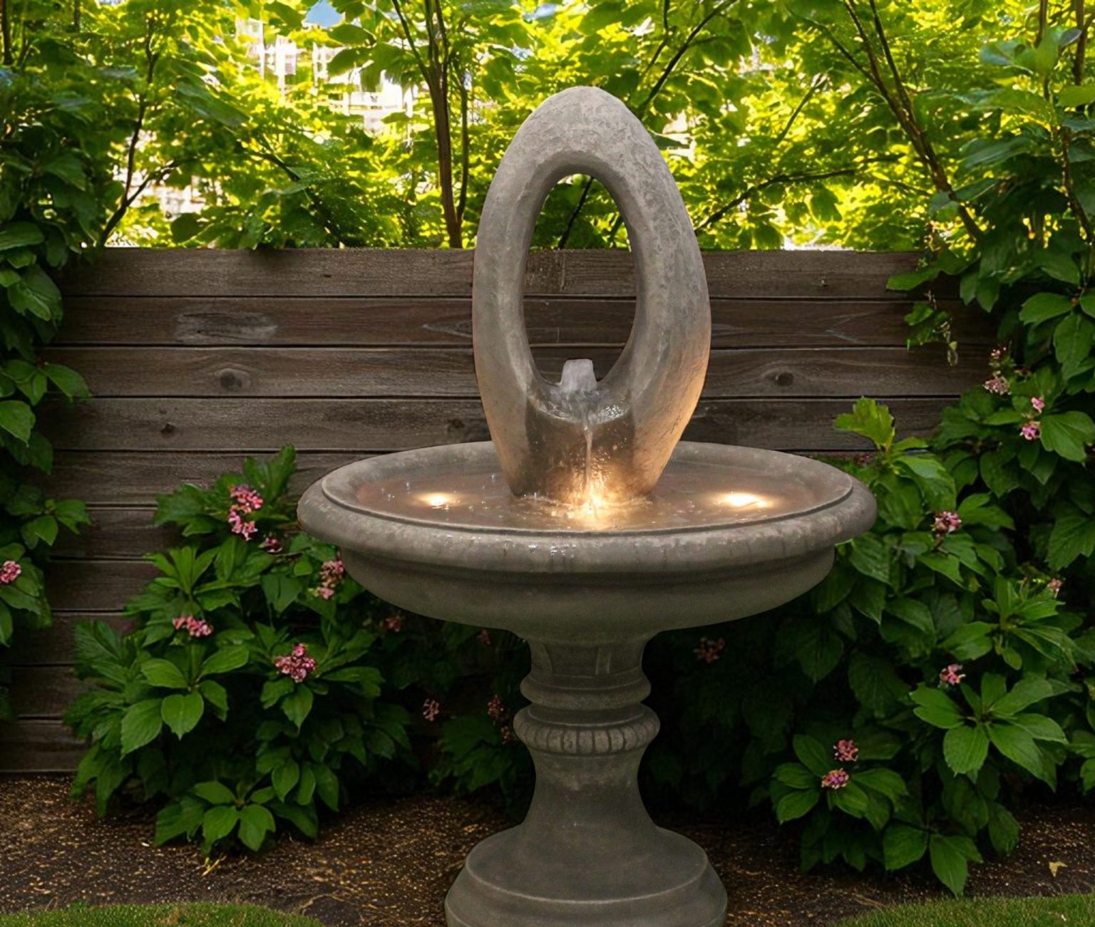 2 tiered Dynasty fountain - Stone Garden Fountains & Garden Water ...